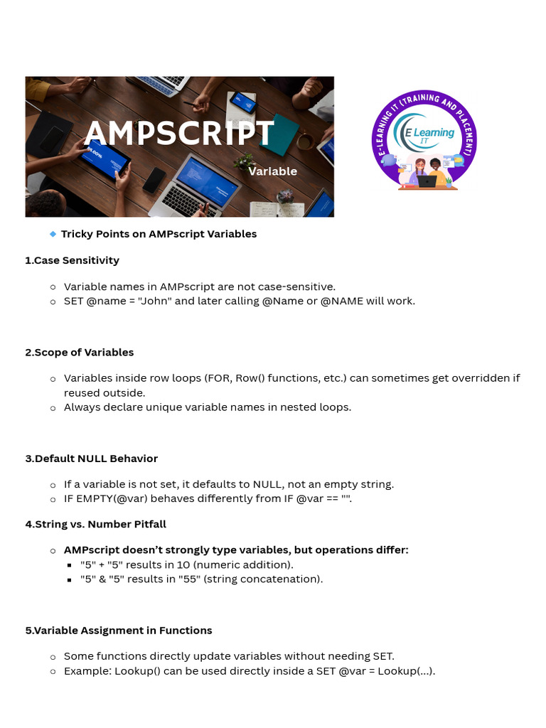 Amp Variable | PDF | Variable (Computer Science) | String (Computer ...
