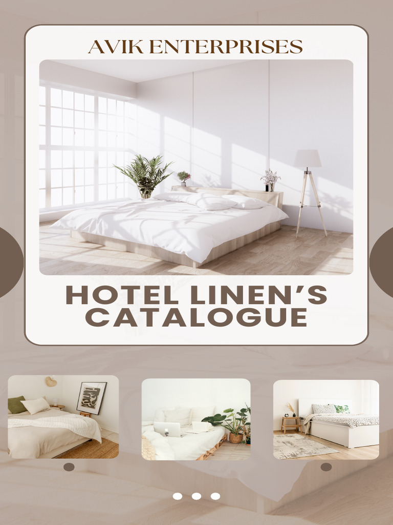 Avik Enterprises Hotel Linen Catalogue | PDF