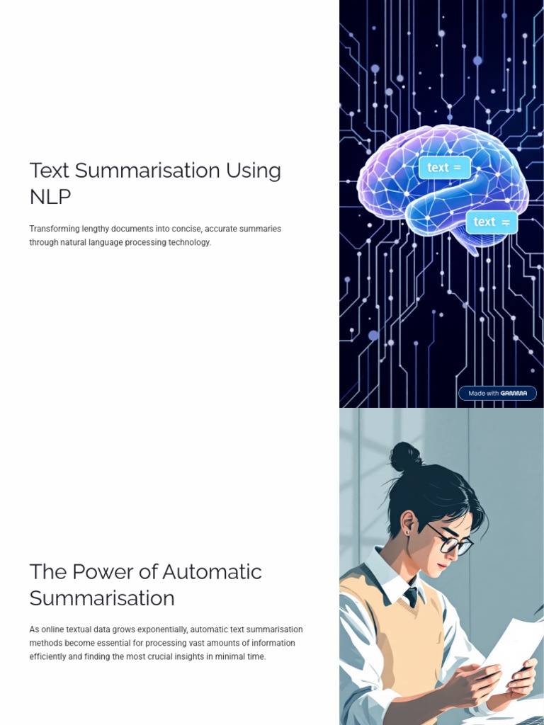 NLP Text Summarisation Techniques | PDF | Cognition | Information Science