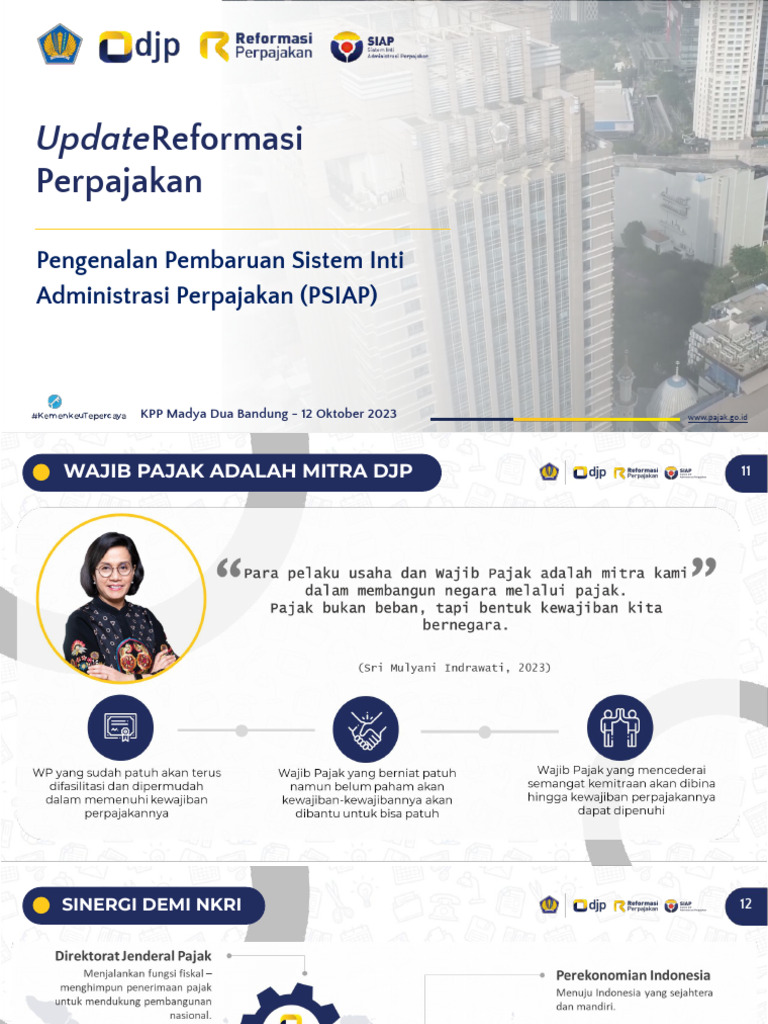 Pembaruan Sistem Inti Administrasi Perpajakan | PDF