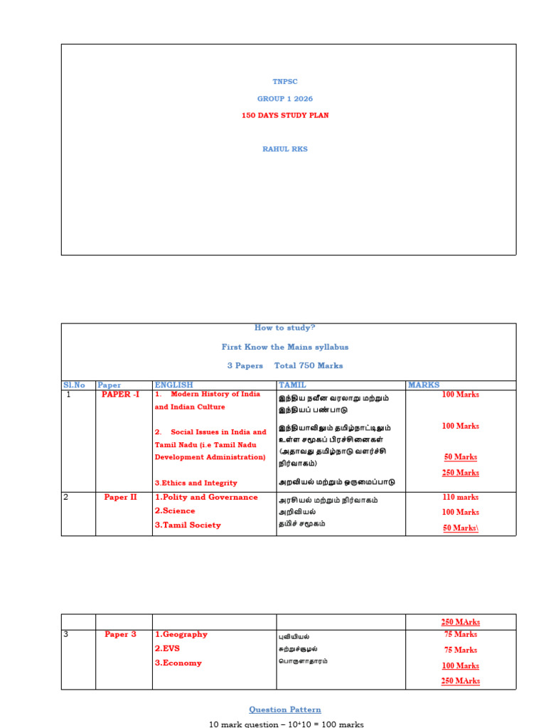Group 1 Study Plan-1 | PDF