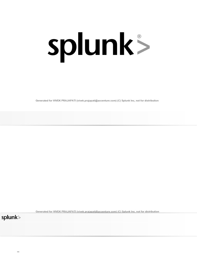 Splunk Forwarder RPM Installation Guide | PDF | Command Line Interface ...