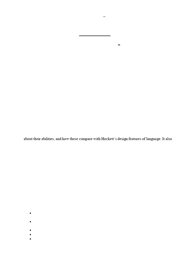 Experiment Report | PDF | Chimpanzee | Communication