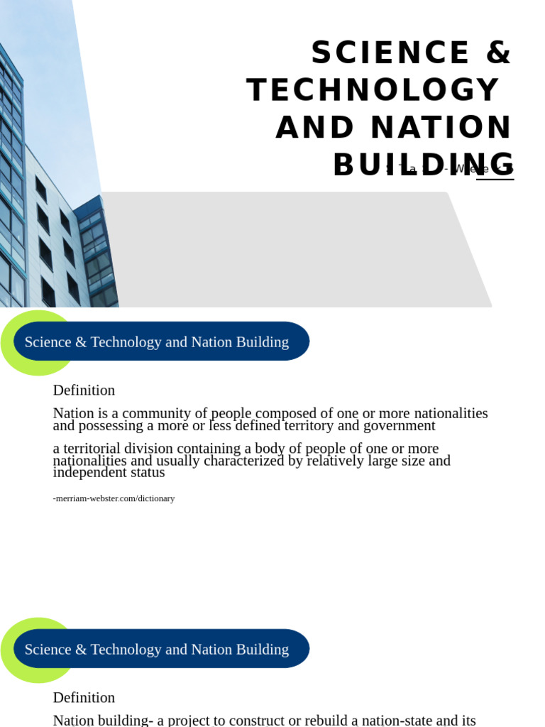 Science, Technology, and Nation Building | PDF | Science | Natural ...