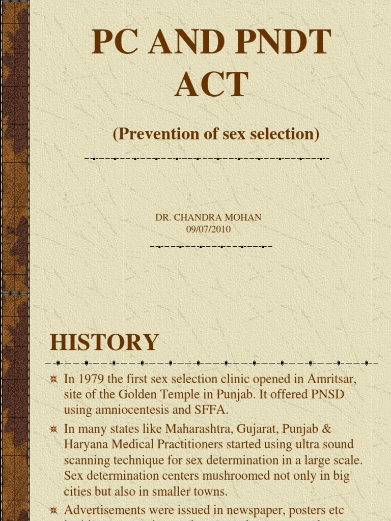 Final PC & PNDT Act | PDF | Medical Ultrasound | Government Of India