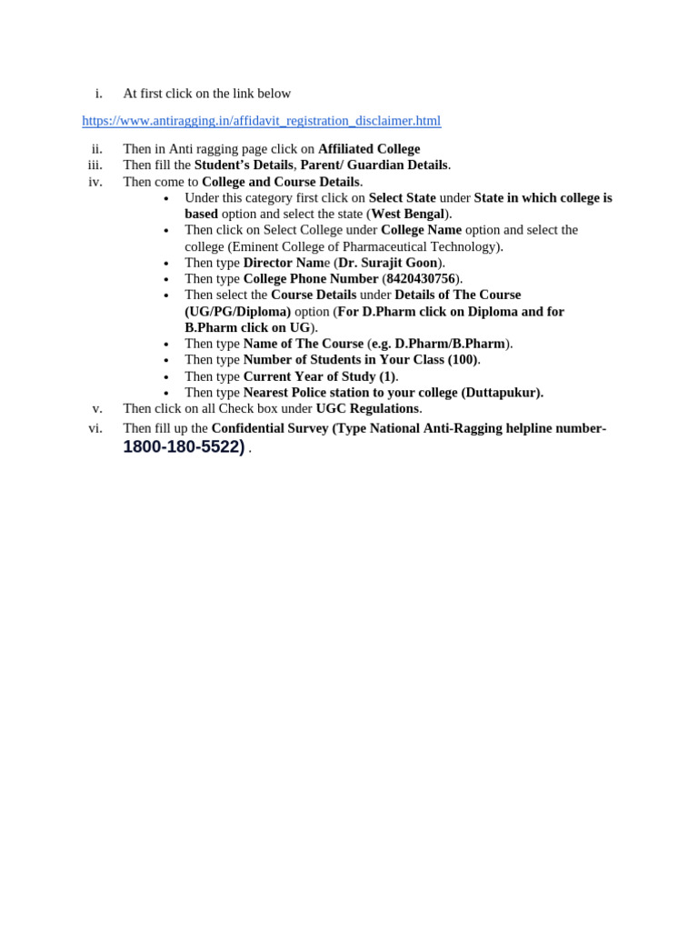 Anti Ragging | PDF