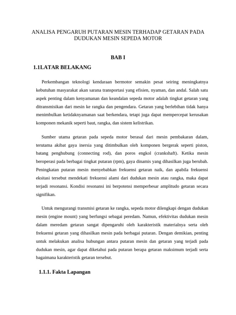 Makalah Mengenai Mechanical Engineering | PDF