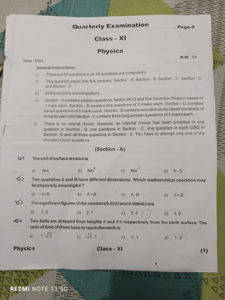 Physics Paper 2 | PDF