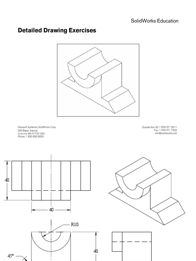 EDU Detailed DWG Exercises 2010 ENG | PDF