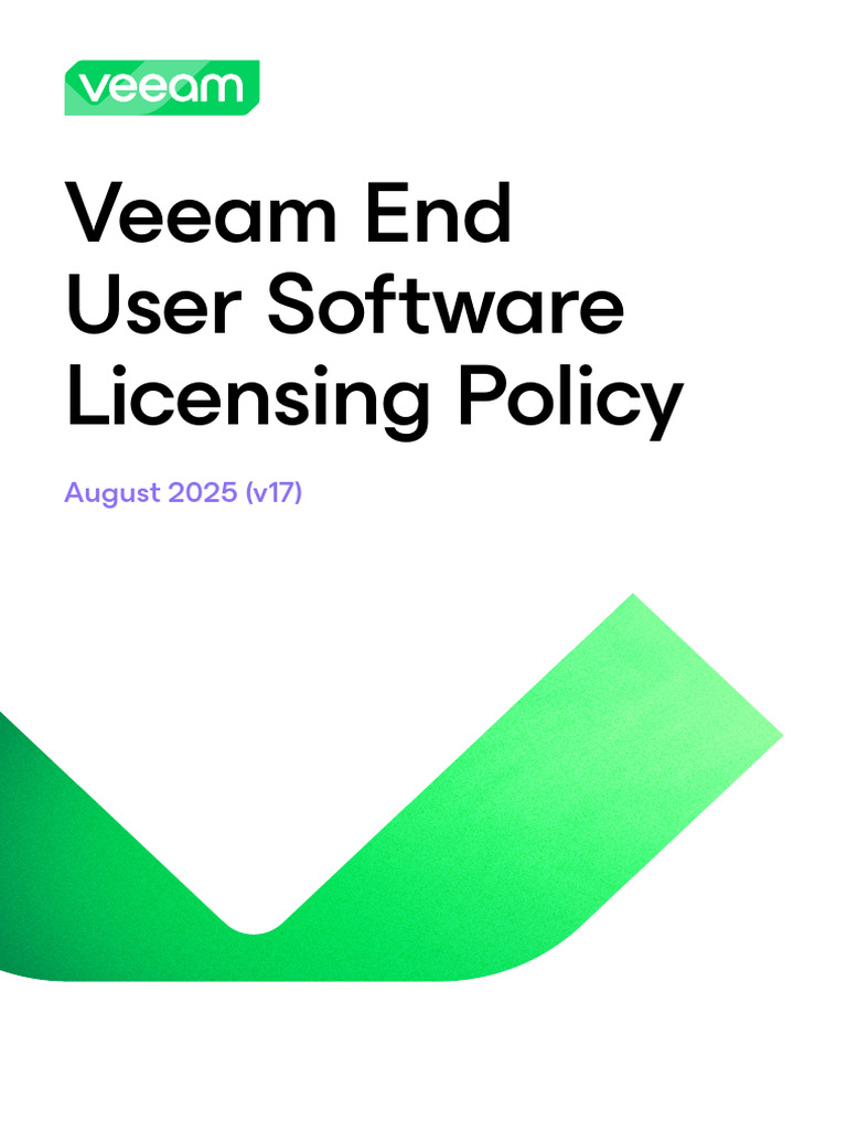 Veeam Licensing Policy | PDF | Cloud Computing | Virtualization