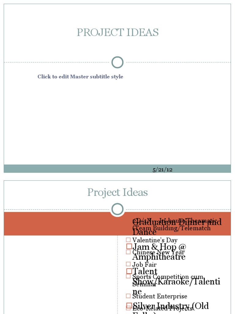 Project Ideas | PDF