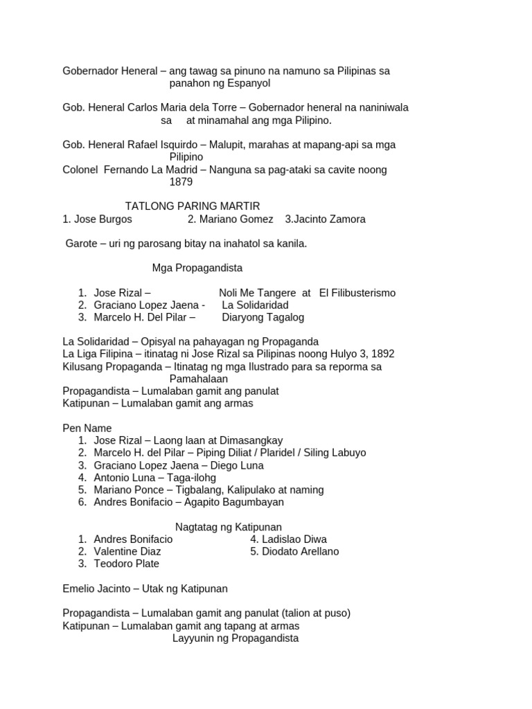 AP 6 Q1 Notes | PDF