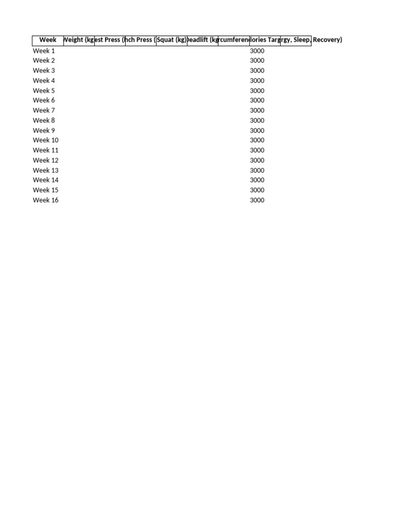 Winter Arc Tracker Nutrition Added | PDF