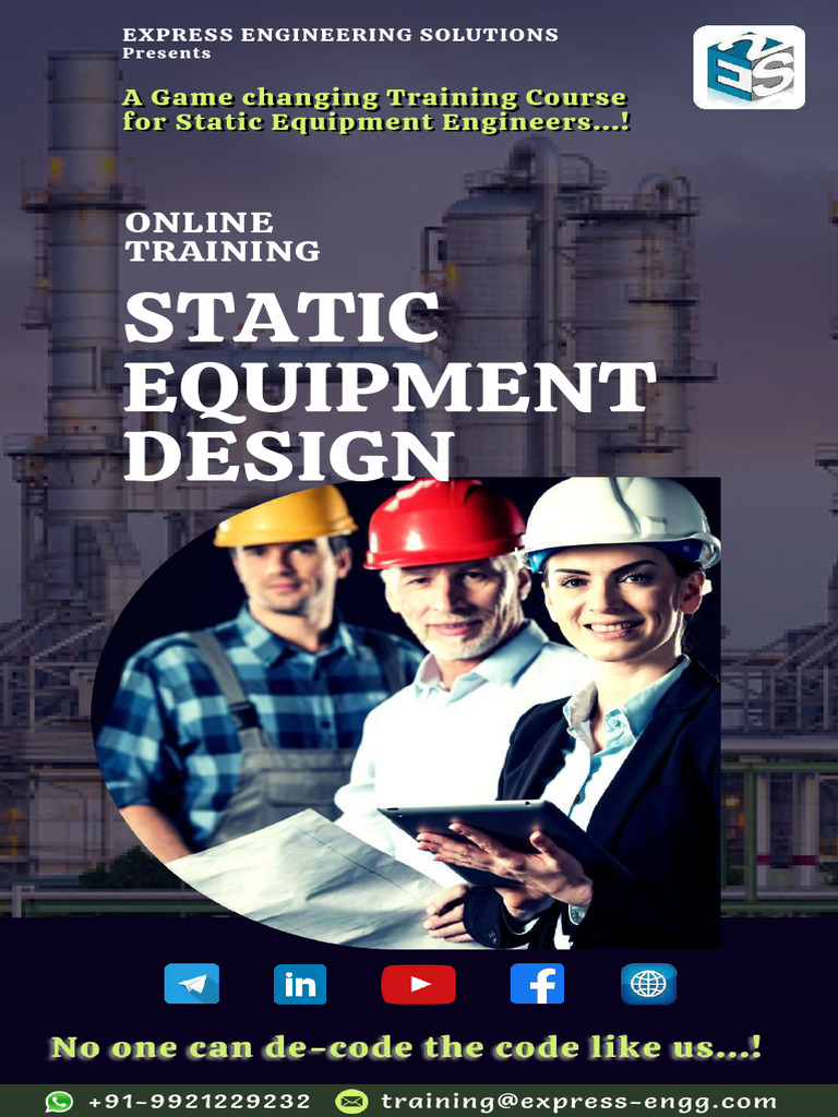 Online Static Equipment Design Training | PDF | Heat Exchanger | Welding