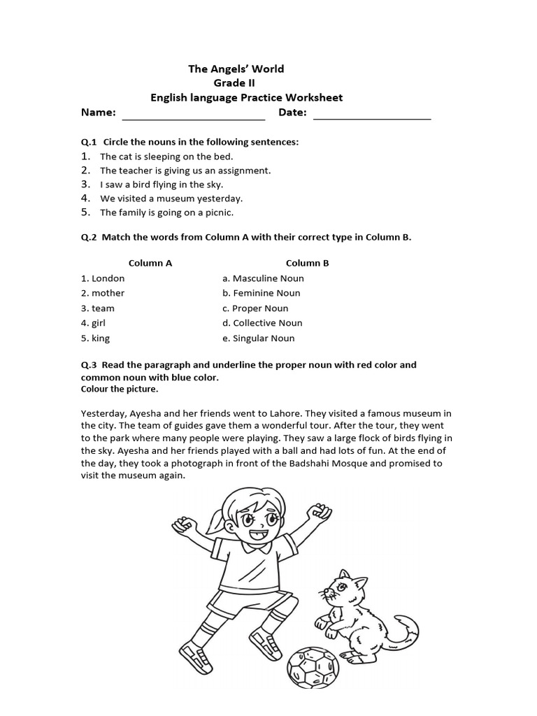 Eng Lang Ws of Grade 2 | PDF