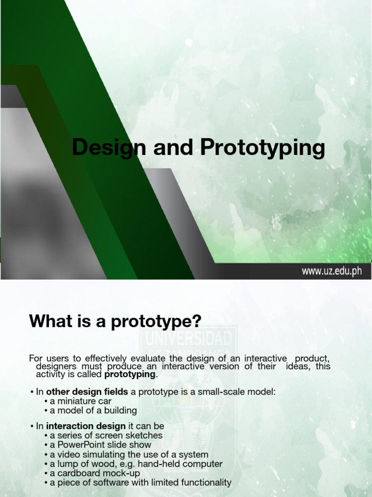 Week 9 - Design and Prototyping | PDF | Software Prototyping | Prototype