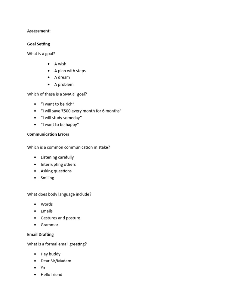 End of Course Assessment | PDF