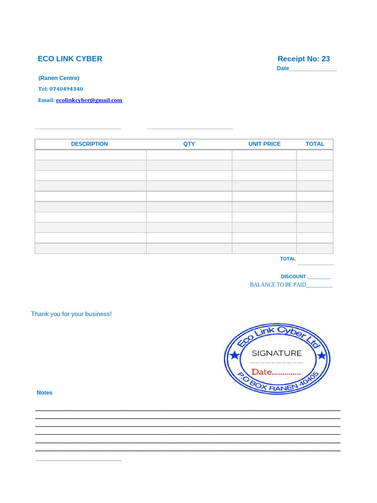 Eco Link Invoice1 | PDF