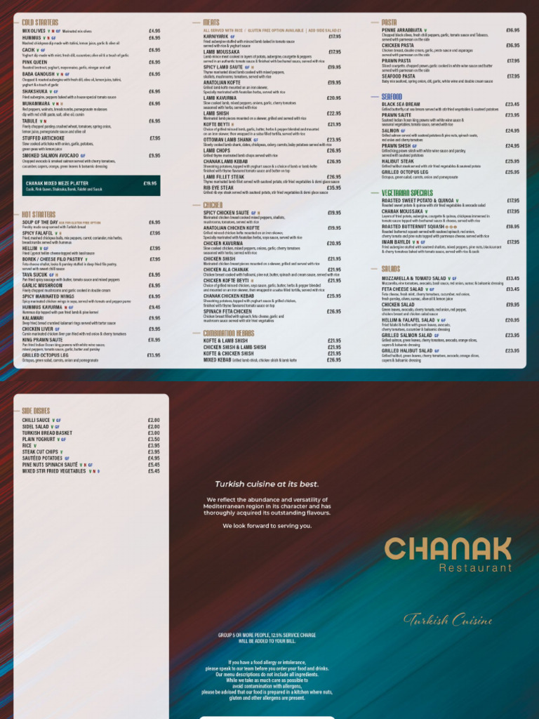 Chanak Main Menu | PDF