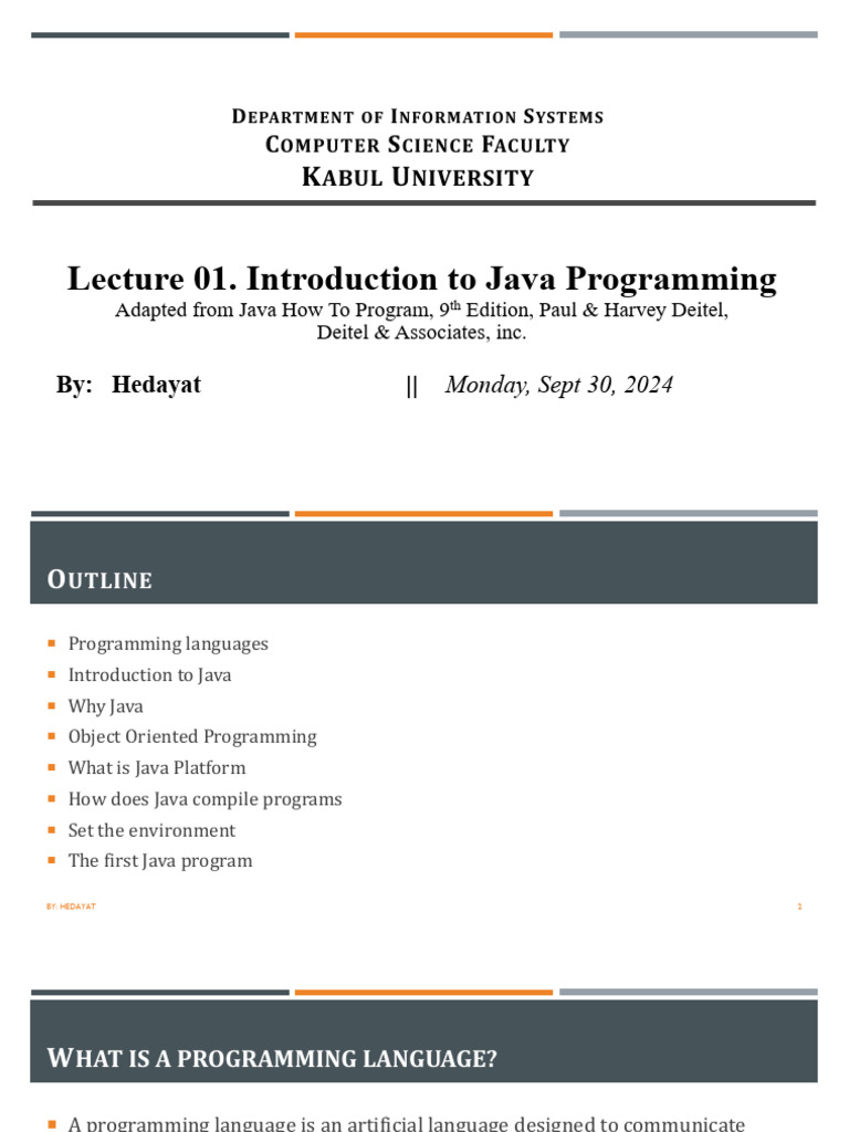01 Introduction To Java Programming | PDF | Java (Programming Language ...
