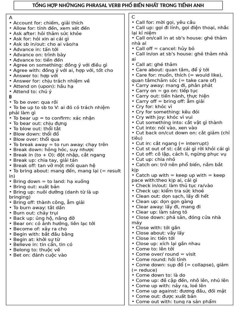 Unit 3 Phrasal Verb - Gobal Success | PDF