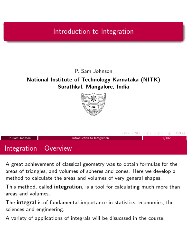 Introduction To Integration | PDF | Integral | Area