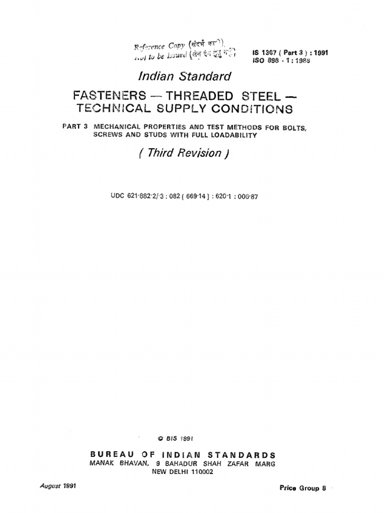 Is - 1367-Part03 | PDF | Screw | Industries