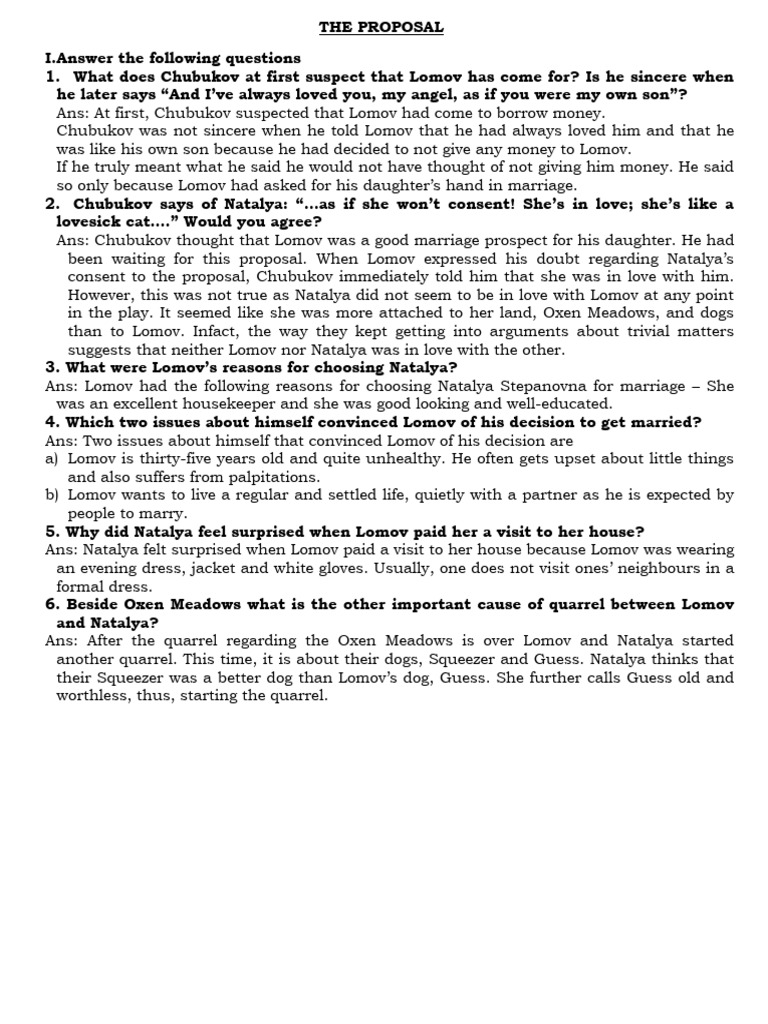 The Proposal | PDF
