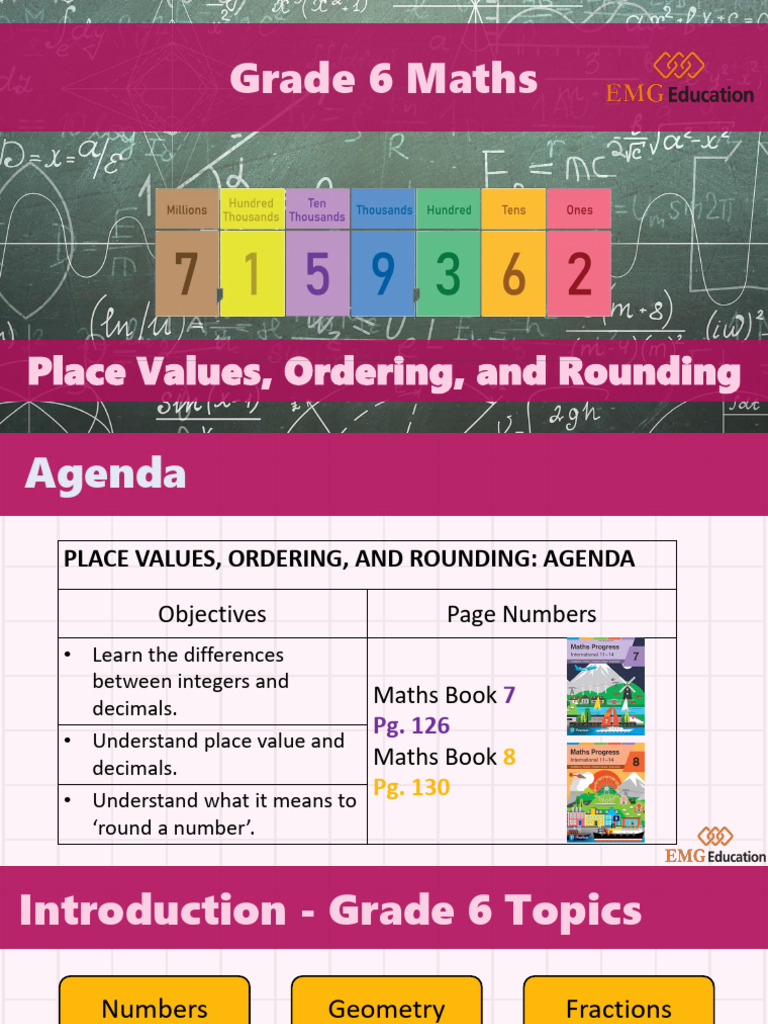 Place Values, Ordering, and Rounding | PDF | Numbers | Rounding