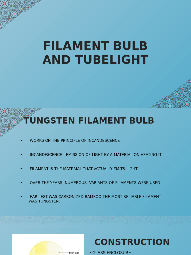 Tungsten Filament vs. Fluorescent Lights | PDF | Incandescent Light ...