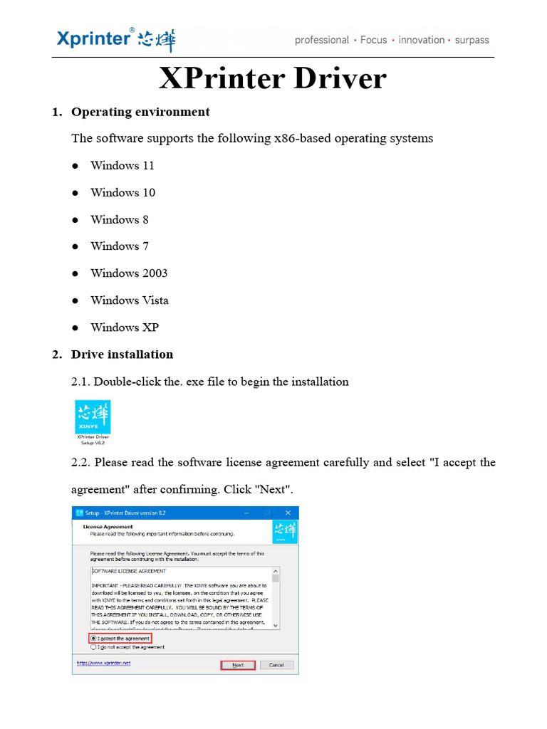 XPrinter Driver Setup Guide v8.3 | PDF