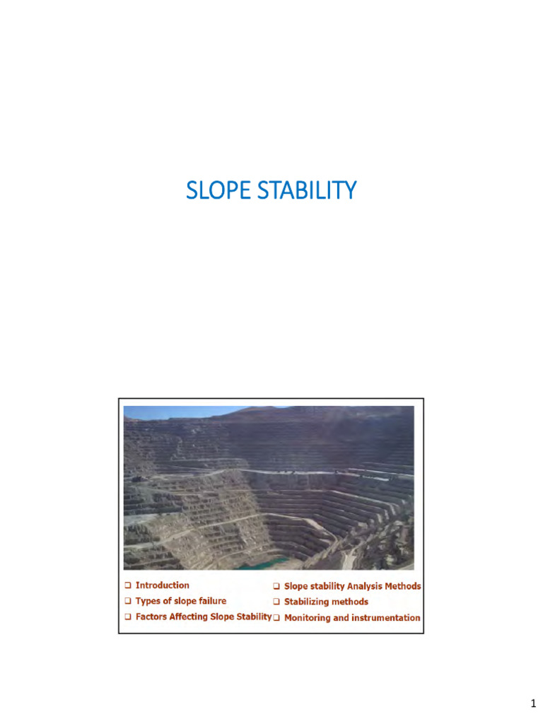 SLOPE_STABILITY-Handouts_174471985067693504767fe4fea797b5 | PDF