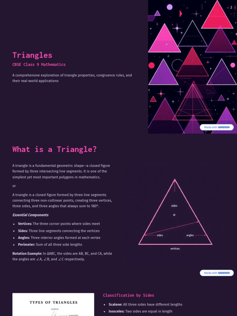Triangles (1) | PDF | Triangle | Euclidean Plane Geometry