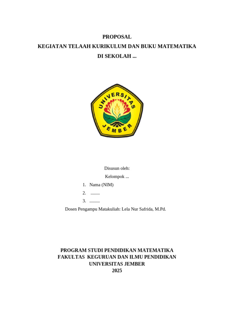 Proposal Telaah | PDF