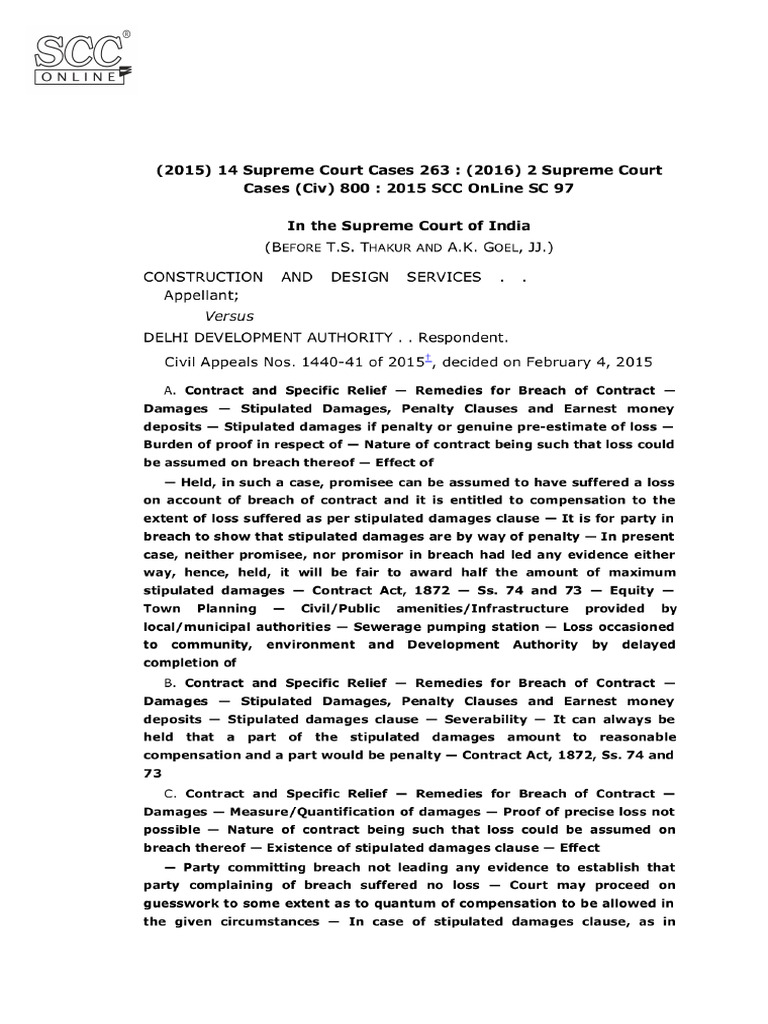 PARA 28-30 Construction and Design Services V DDA 2015 | PDF | Supreme ...