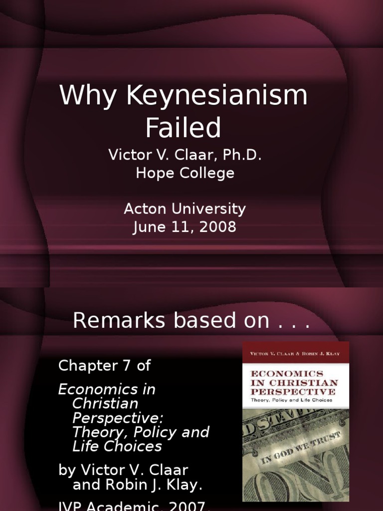 Why Keynesianism Failed | PDF | Keynesian Economics | Macroeconomics