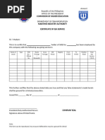 Marina Certificate of Sea Service Form | PDF | Business