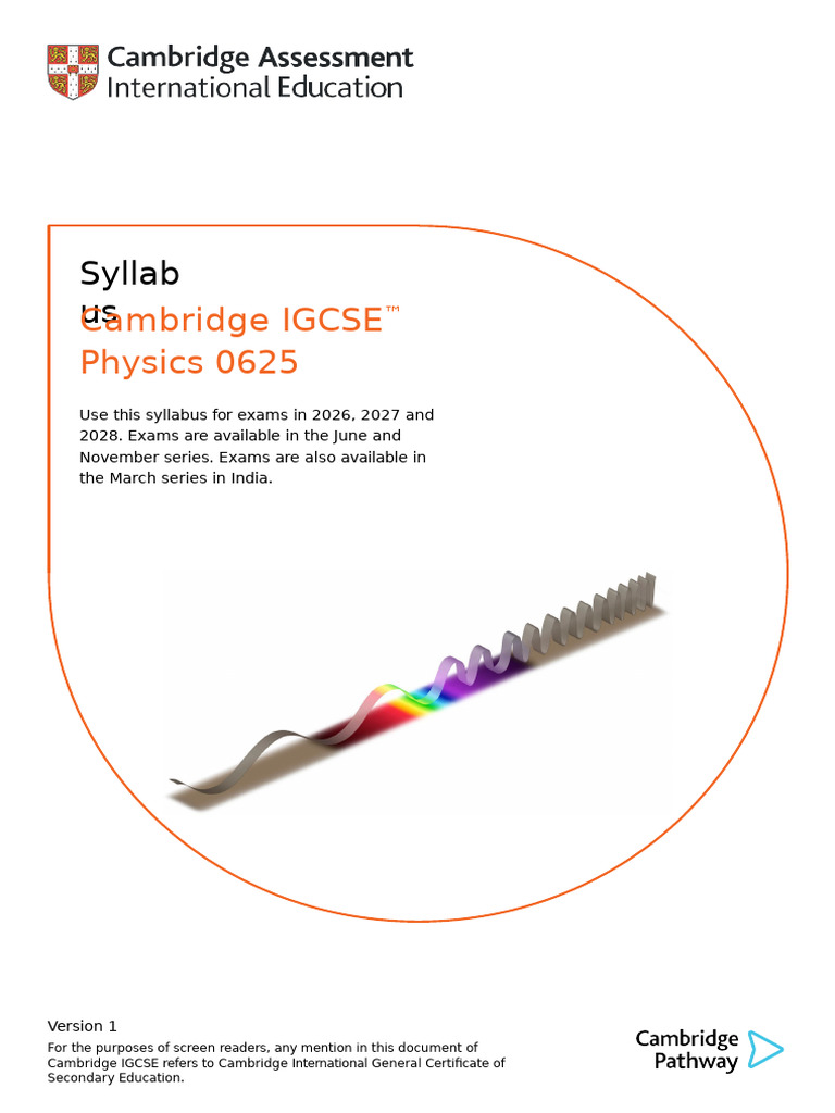 Physics Syllabus Intro | PDF | Force | Momentum