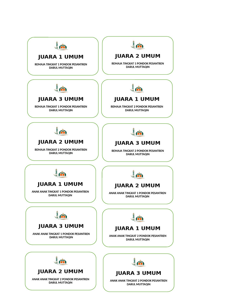 Contoh Logo Juara Piala | PDF