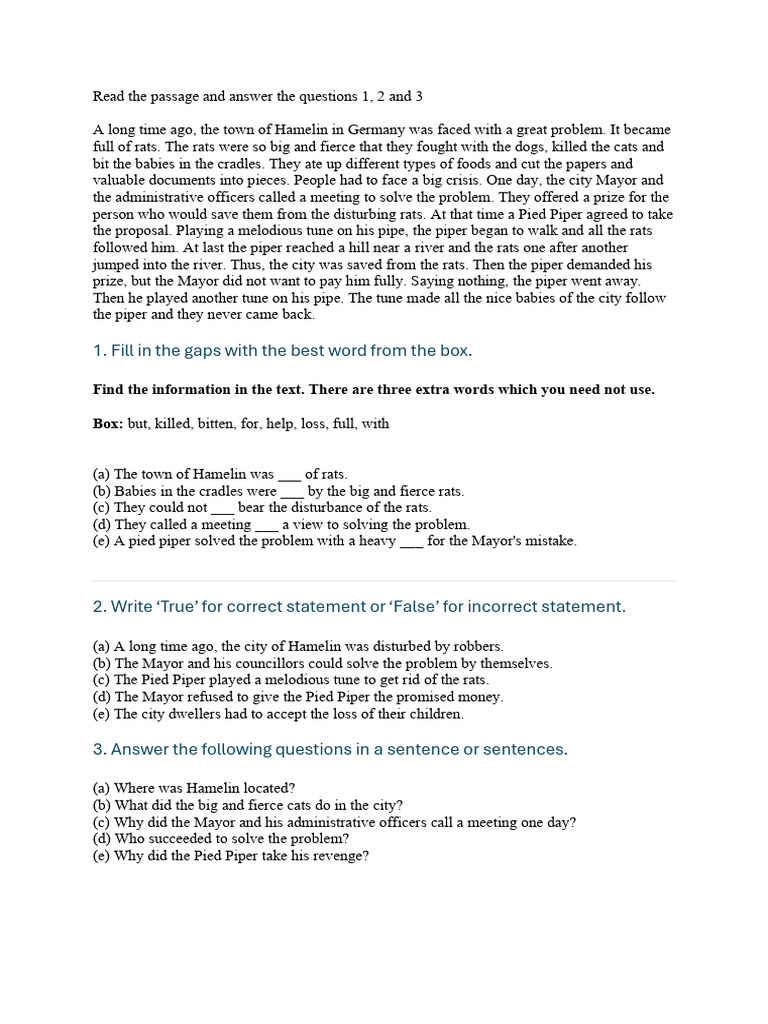 E2 Comprehension | PDF