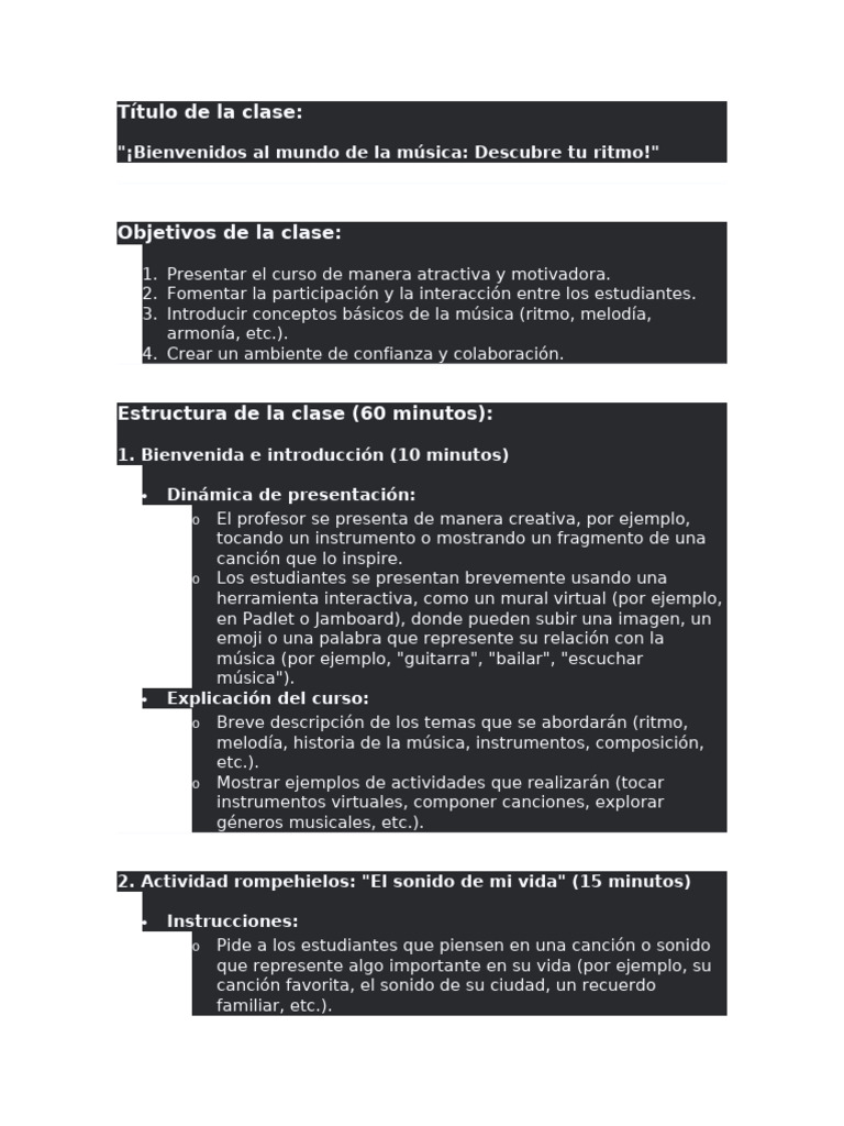 Introduccion A La Musica | PDF | Ritmo | Canciones