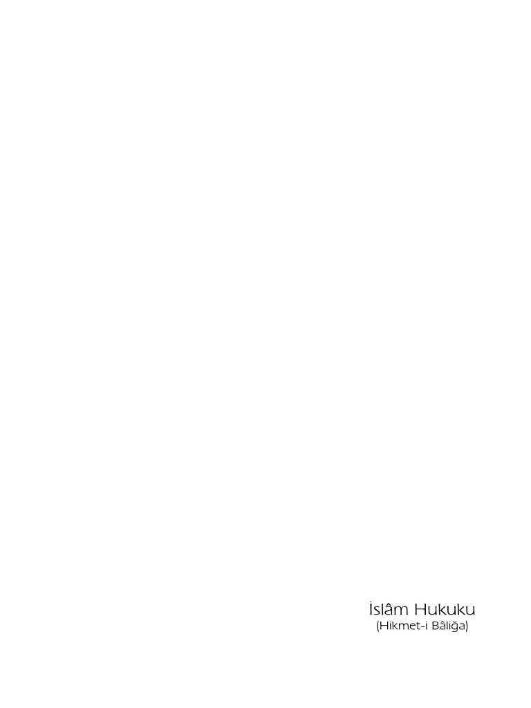 Ismail Koksal - Islam Hukuku (Islam Fikhi - Muamelat) - IsikAkademiY | PDF