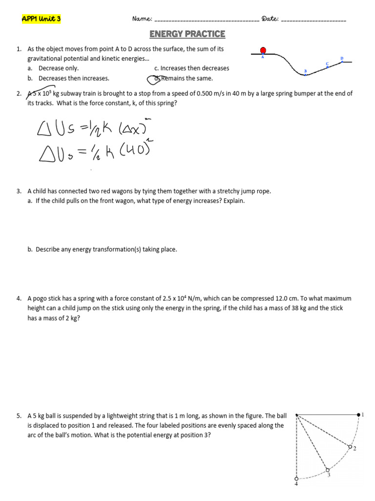 Energy Transformations in Mechanics | PDF | Potential Energy | Kinetic ...