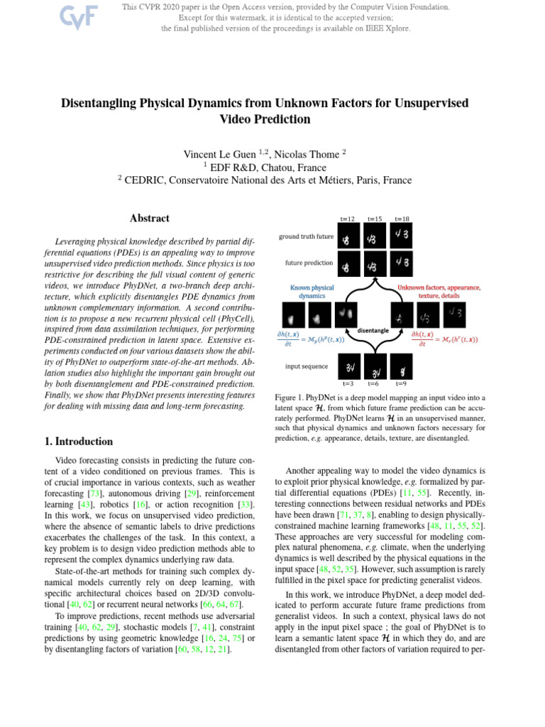 Disentangling Physical Dynamics From Unknown Factors For Unsupervised ...