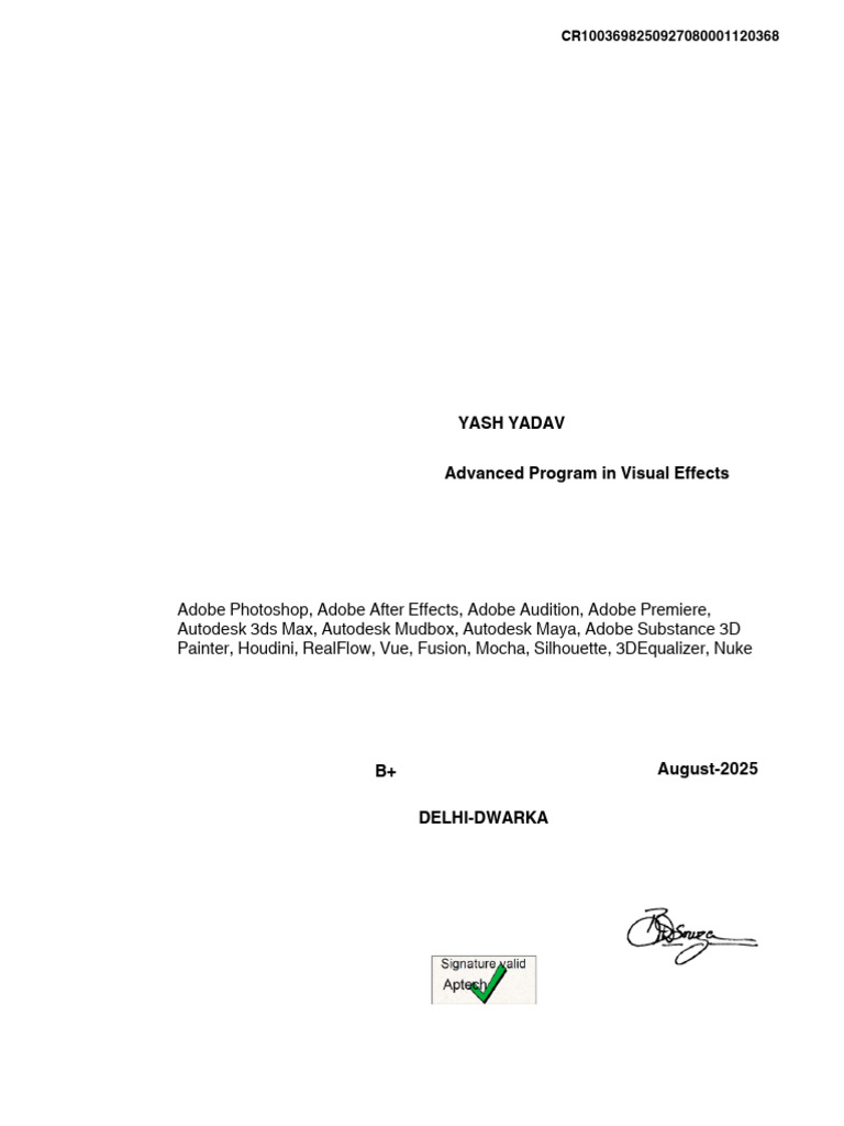 Yash Maac Certificate-Unlocked PDF | PDF