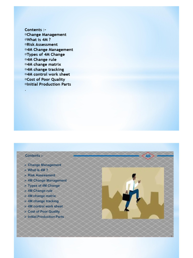 Understanding 4M Change Management | PDF