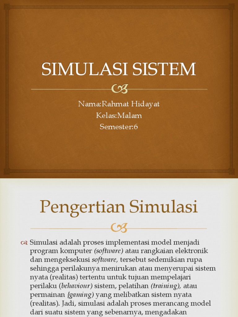 Simulasi Sistem | PDF | Komputer