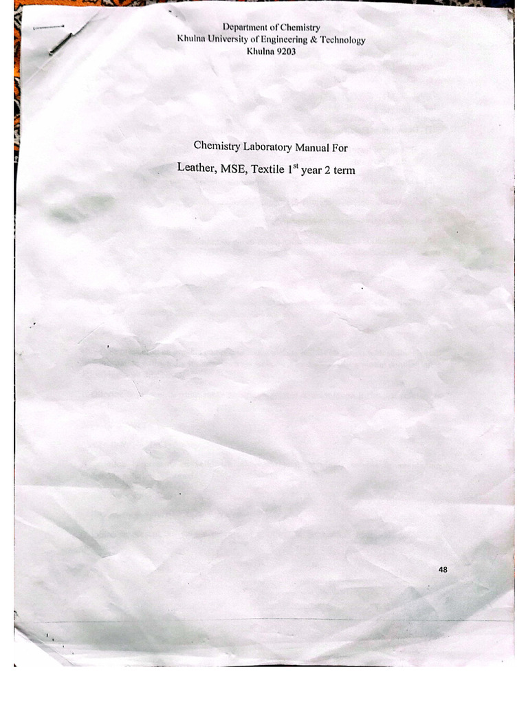 Ch- 1228 Lab Manual | PDF