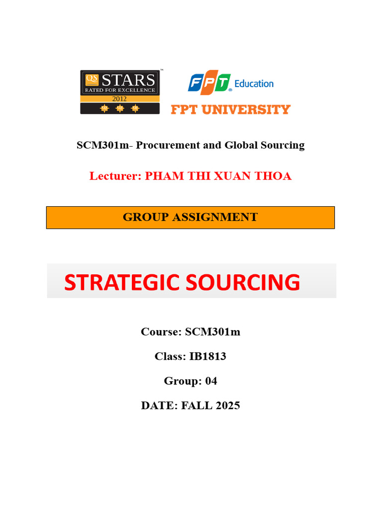 SCM301m Group Assignment Group 4. (1) | PDF | Supply Chain | Brand