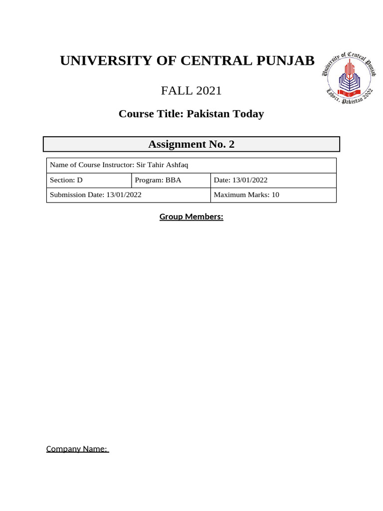Pak Today Assignment | PDF